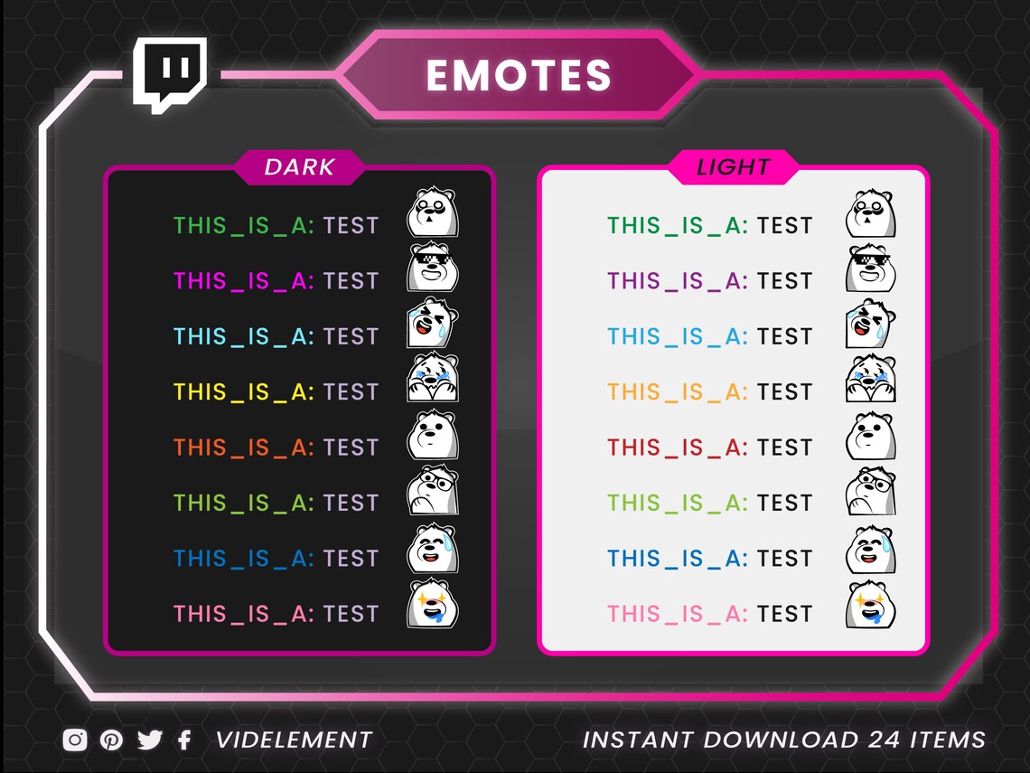 Twitch Emotes Twitch Sub Emotes Discord Emotes Text Emotes - Etsy