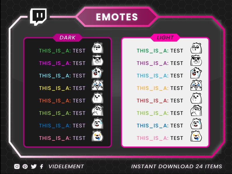 Twitch Emotes Twitch Sub Emotes Discord Emotes Text Emotes - Etsy