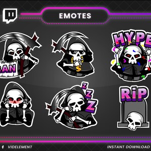 Twitch Emotes, Twitch Sub Emotes, Discord Emote, Text Emotes, Shinigami ...