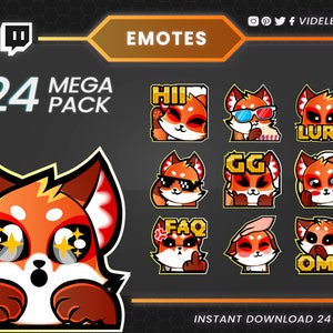 Fox Emotes, Twitch Emotes, Fox Text Emote, Fox Twitch Emotes, Twitch ...