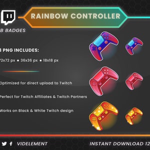 Controller Bit Badges, Joystick Bit Badges, Controller Sub Badges ...