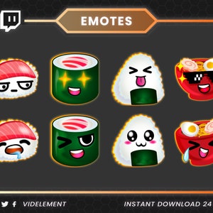 Sushi Emotes, Twitch Emotes, Twitch Sub Emotes, Discord Emotes, Soup ...