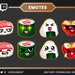 Sushi Emotes, Twitch Emotes, Twitch Sub Emotes, Discord Emotes, Soup ...