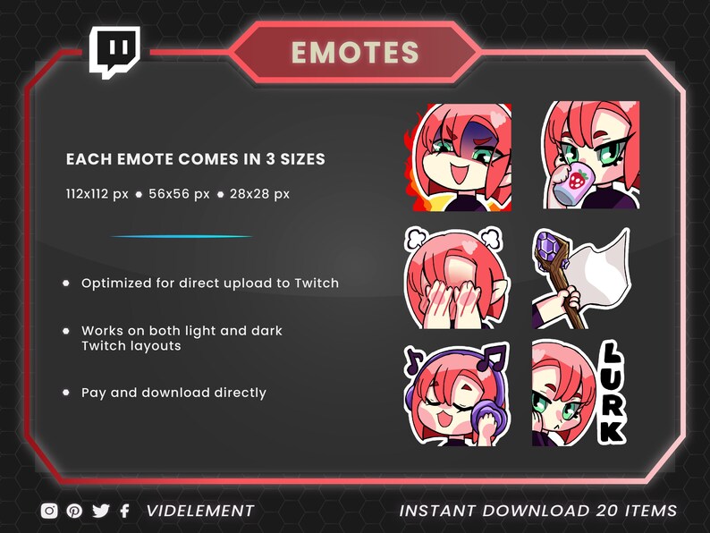 Anime Emotes Manga Emote Twitch Cute Emotes Discord Emotes - Etsy