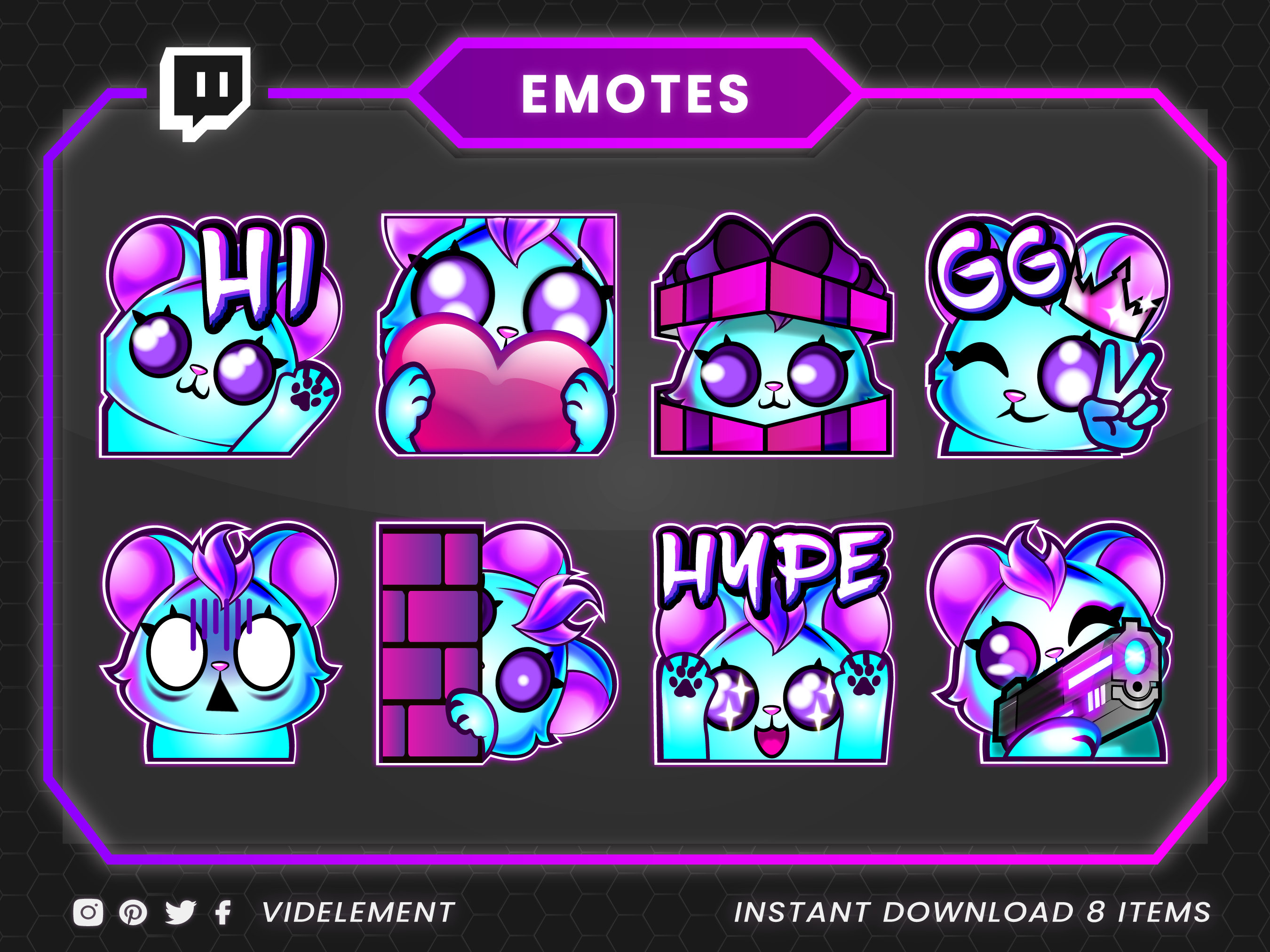 Animated Emotes Twitch Emotes Discord Emotes Twitch Sub - Etsy Canada