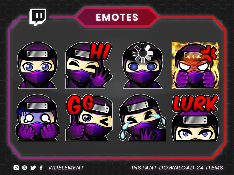 Twitch Emotes Twitch Sub Emotes Discord Emotes Text Emotes - Etsy