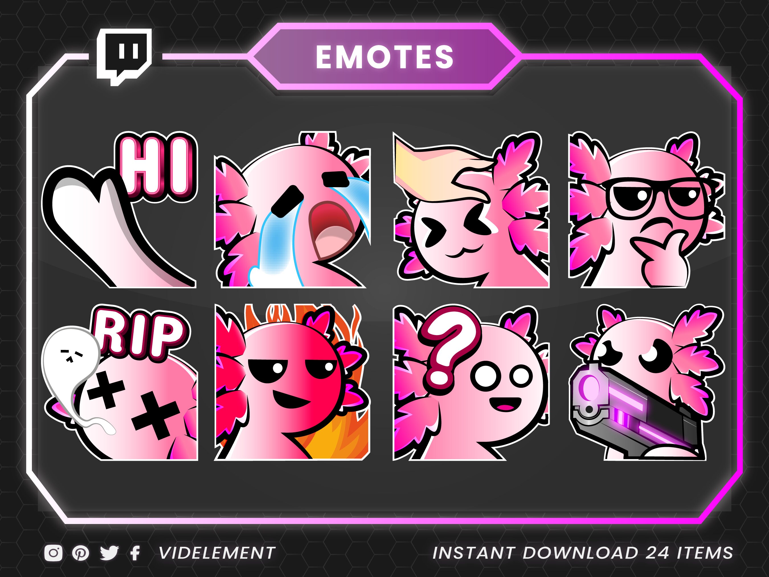 Twitch Emotes, Twitch Sub Emotes, Text Emotes, Monster Emotes, Monster ...