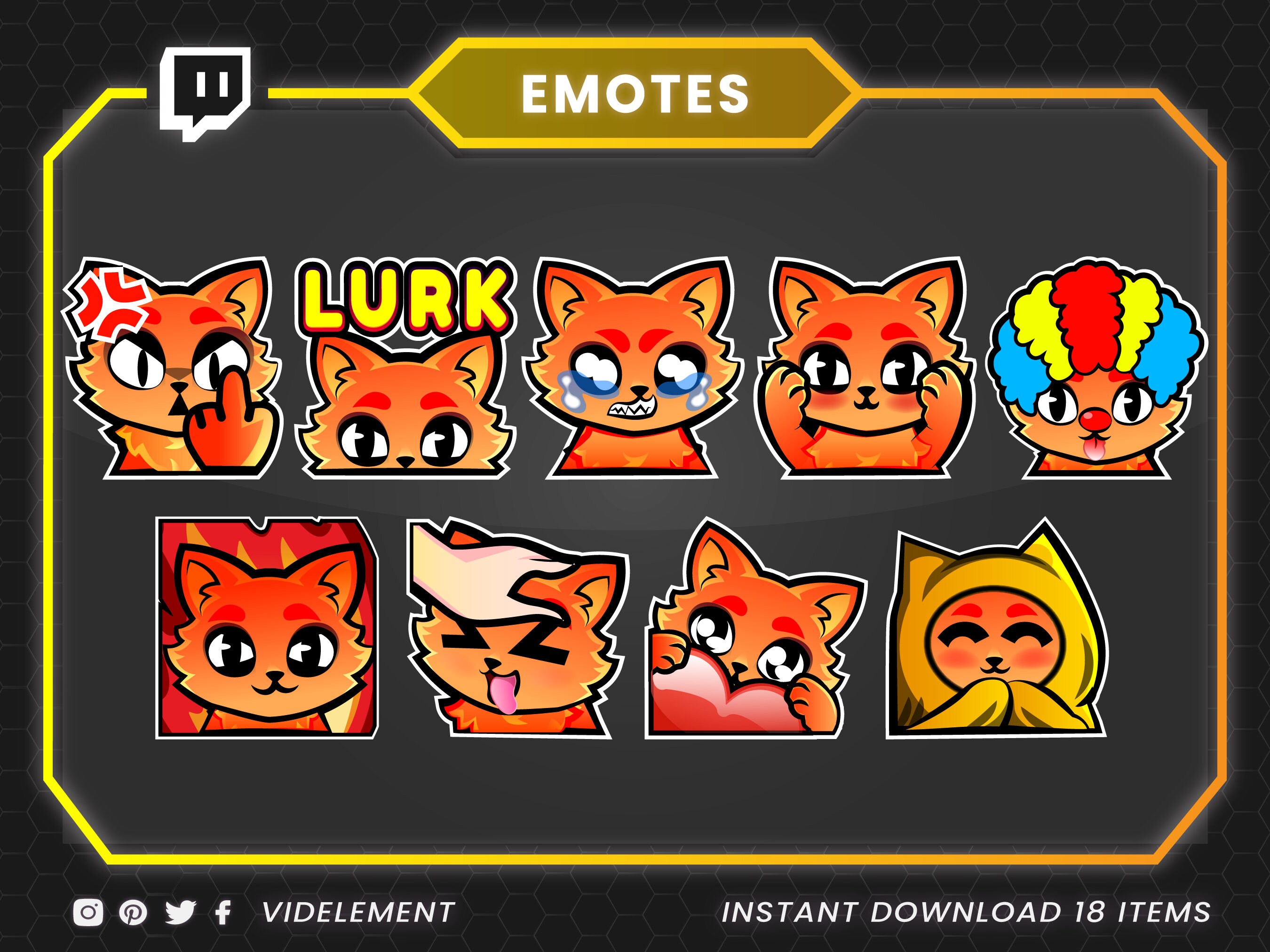 Twitch Emotes Twitch Sub Emotes Discord Emotes Text Emotes - Etsy