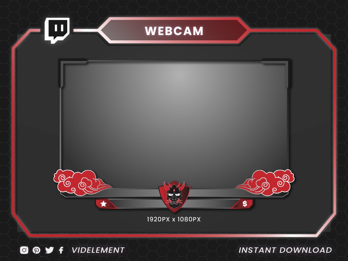 Stream Overlay Stream Overlay Package Twitch Stream Overlay - Etsy UK