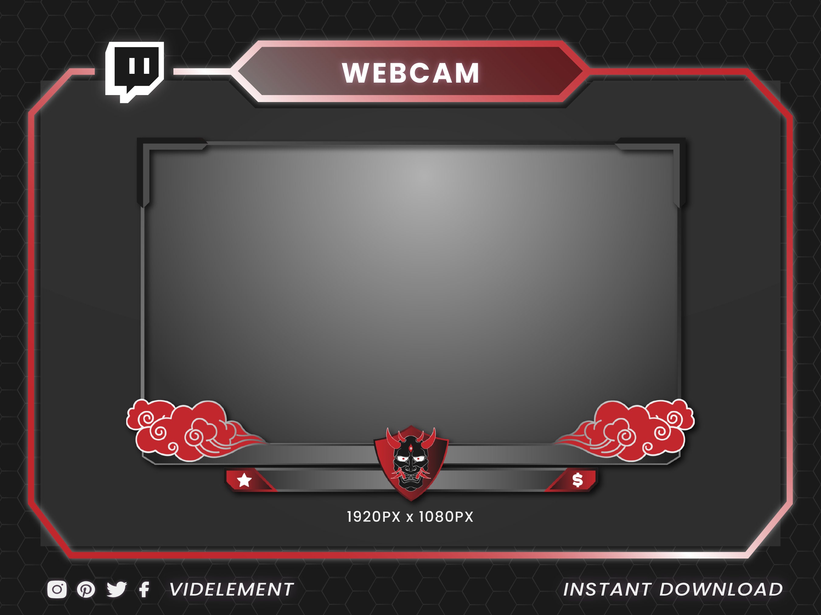 Stream Overlay Stream Overlay Package Twitch Stream Overlay - Etsy UK