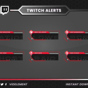 Red Dragon Animated Stream Pack: Twitch Overlay, Emotes, Alerts - Etsy