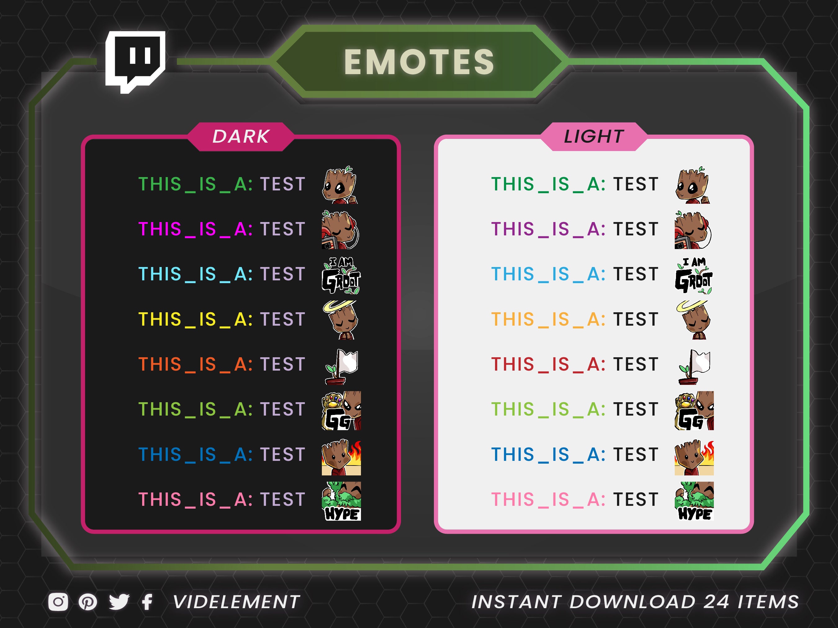 Groot Emotes Twitch Emotes Twitch Sub Emotes Discord - Etsy Canada