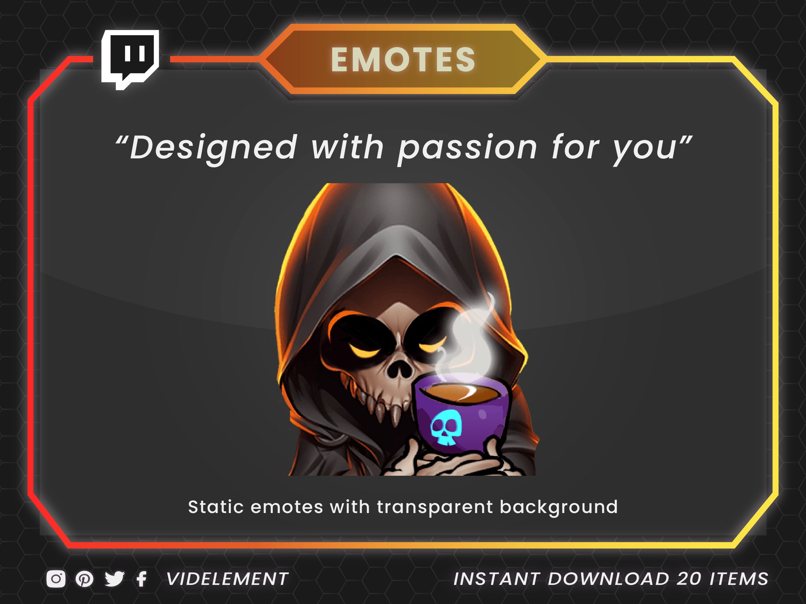 Twitch Emotes, Twitch Sub Emotes, Discord Emote, Reaper Emotes ...