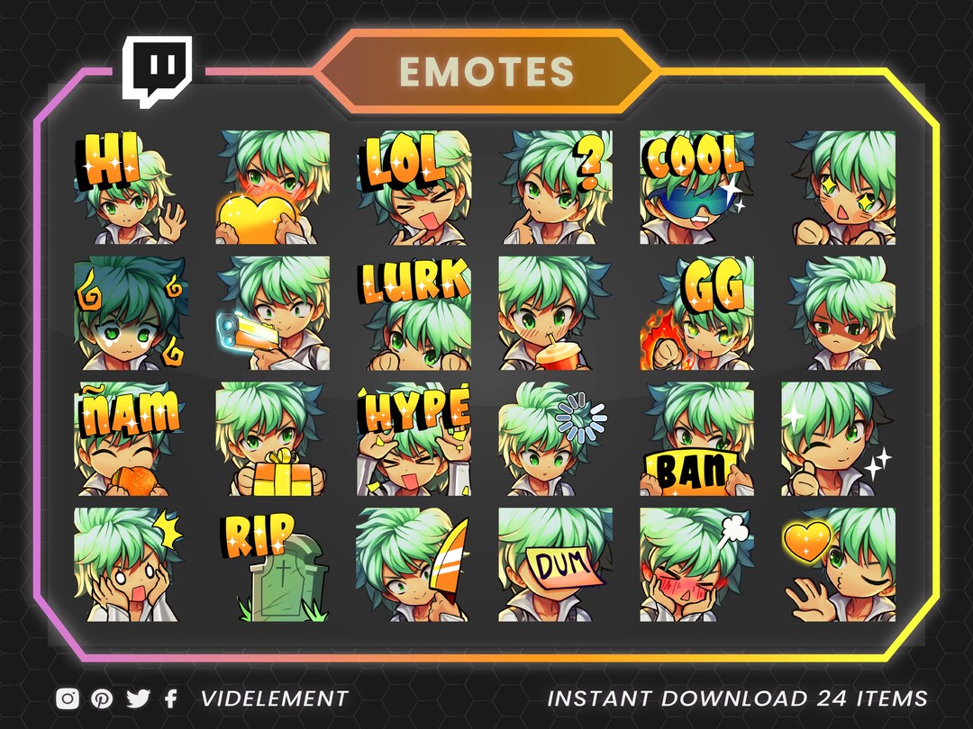 Twitch Emotes, Twitch Sub Emotes, Boy Emotes, Text Emotes, Anime Emotes ...