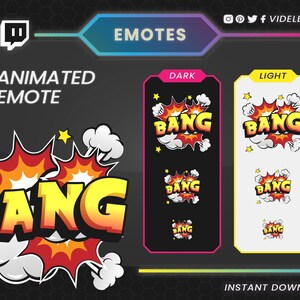 Bang Text Emote, Animated Emote, Twitch Emote, Discord Emote, Twitch ...