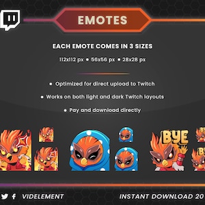 Phoenix Emotes, Twitch Emotes, Twitch Sub Emotes, Discord Emotes, Text ...