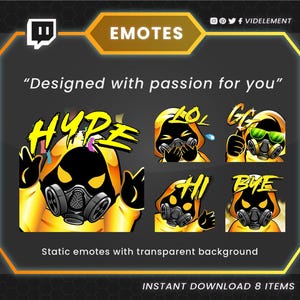 Golden Mask Animated Emotes: Twitch/discord Sub Graphics - Etsy