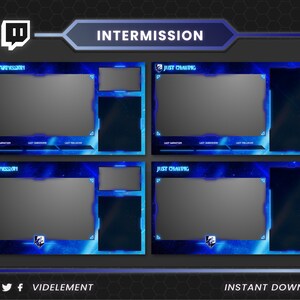 Wolf Stream Pack, Animated Webcam, Twitch Panels, Twitch Wolf Alert ...