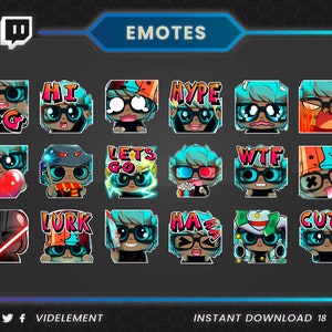 Twitch Emotes, Twitch Sub Emote, Discord Emote, Text Emote, Popcorn ...