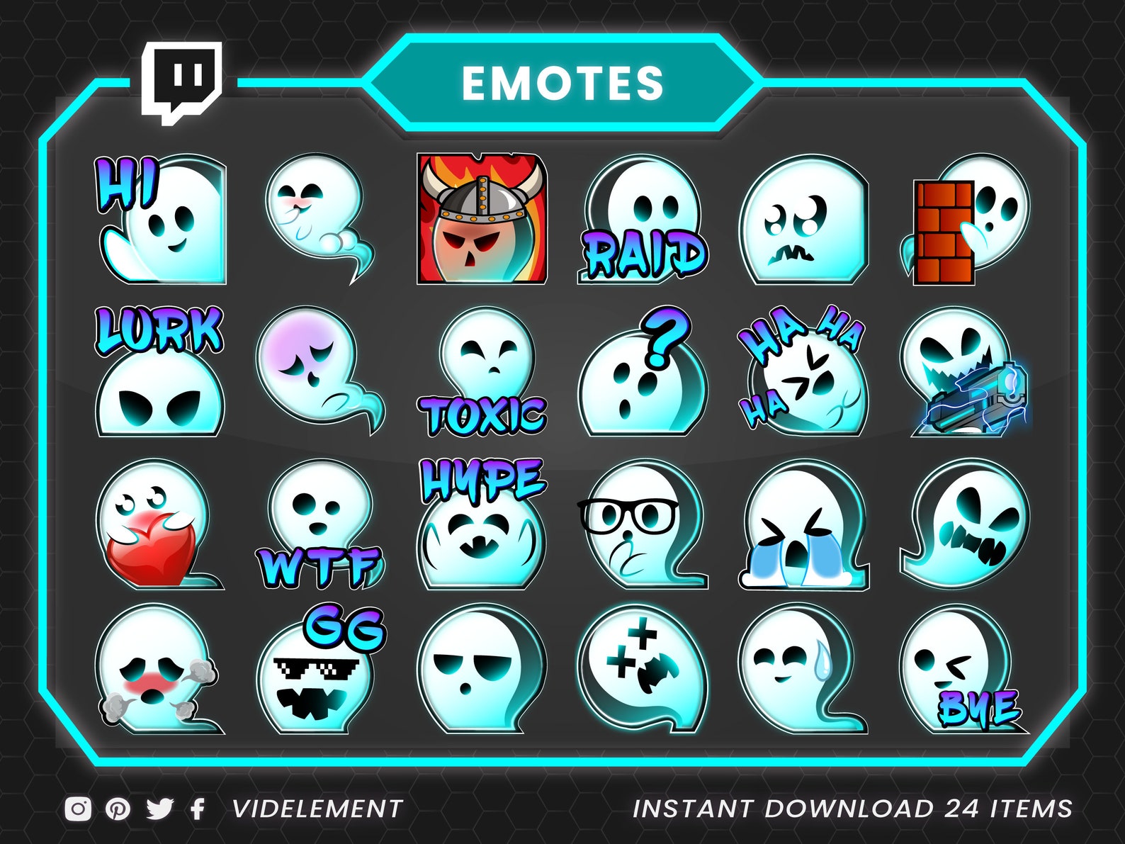 Twitch Emotes Twitch Sub Emotes Discord Emotes Text Emotes - Etsy