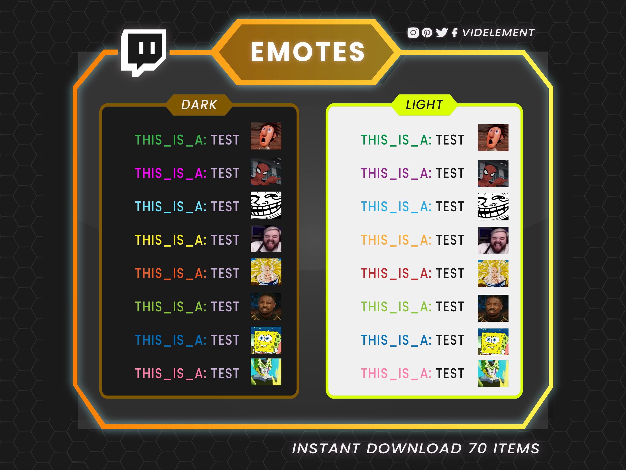 Animated Meme Emote 70 Pack for Twitch, Discord, Kick & Youtube, Meme ...