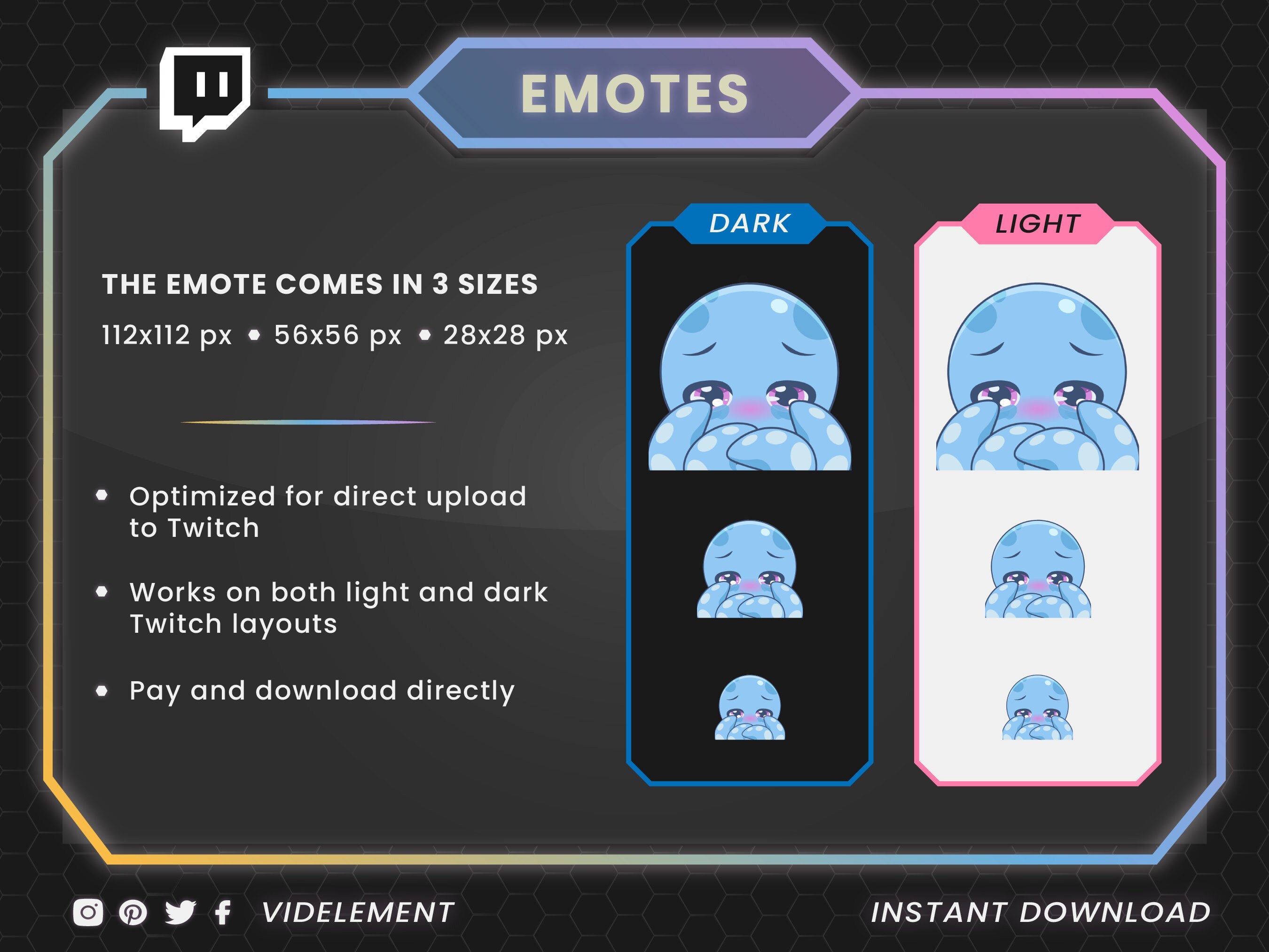 Animated Emote Octopus, Twitch Emote, Text Emote, Emote Twitch, Discord ...