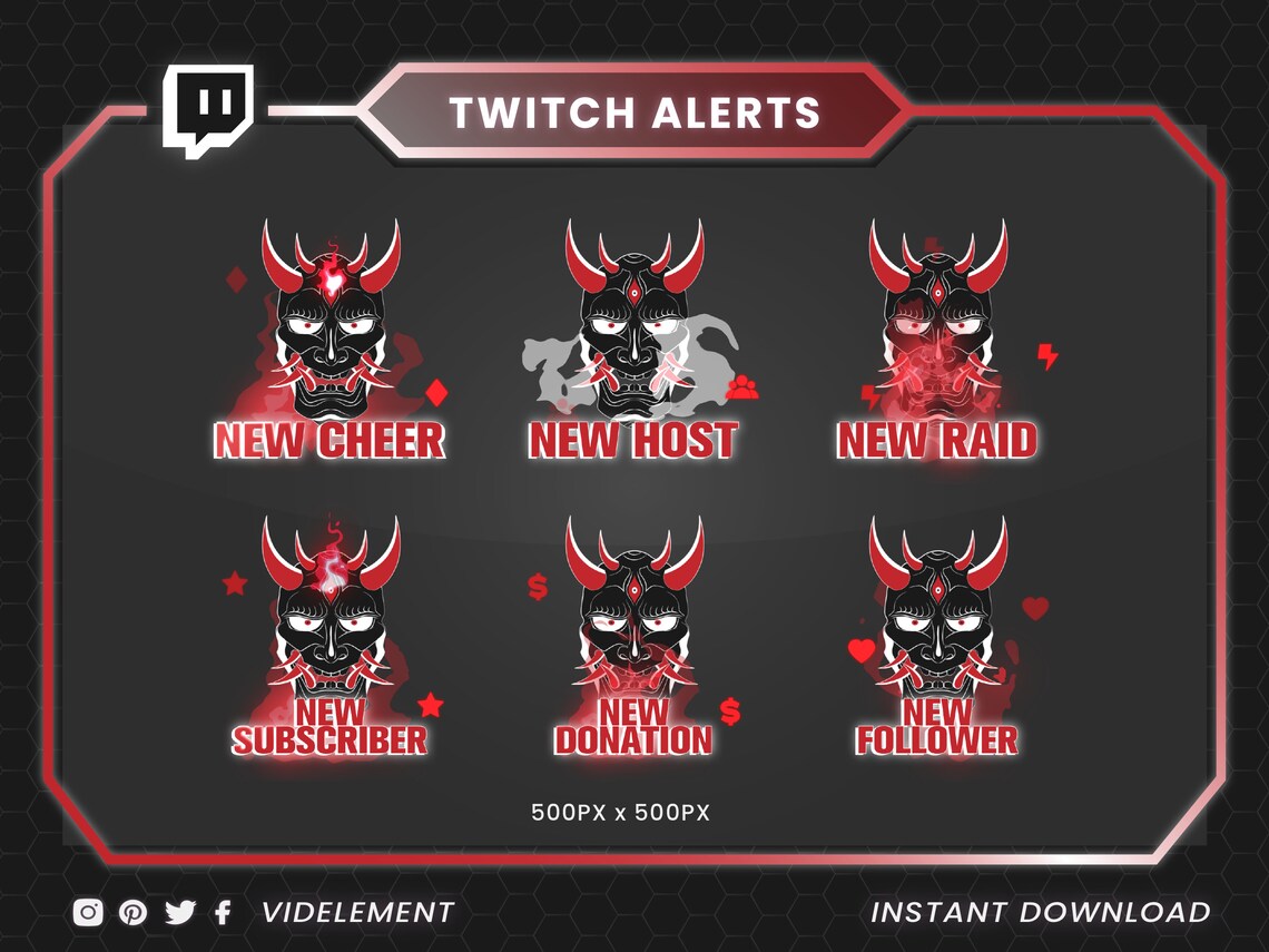 Stream Overlay Stream Overlay Package Twitch Stream Overlay - Etsy UK