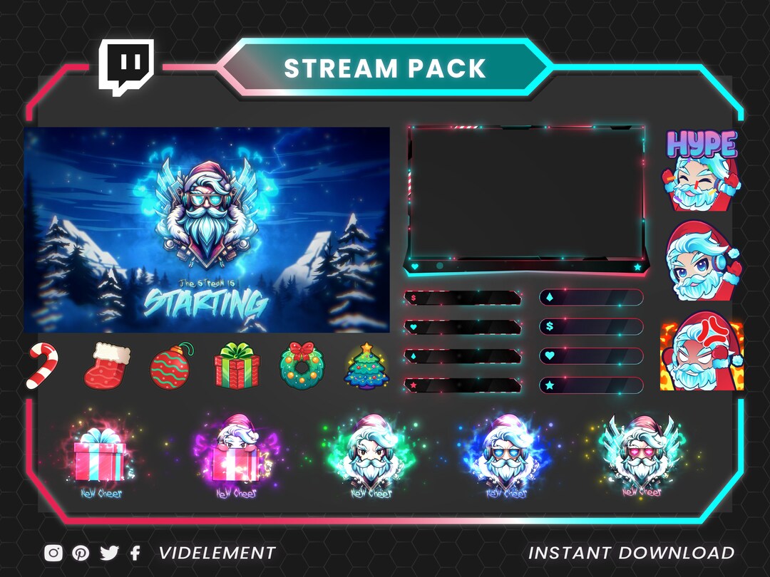 Twitch Overlays, Stream Overlay, Webcam Overlay, Twitch Alert, Twitch ...