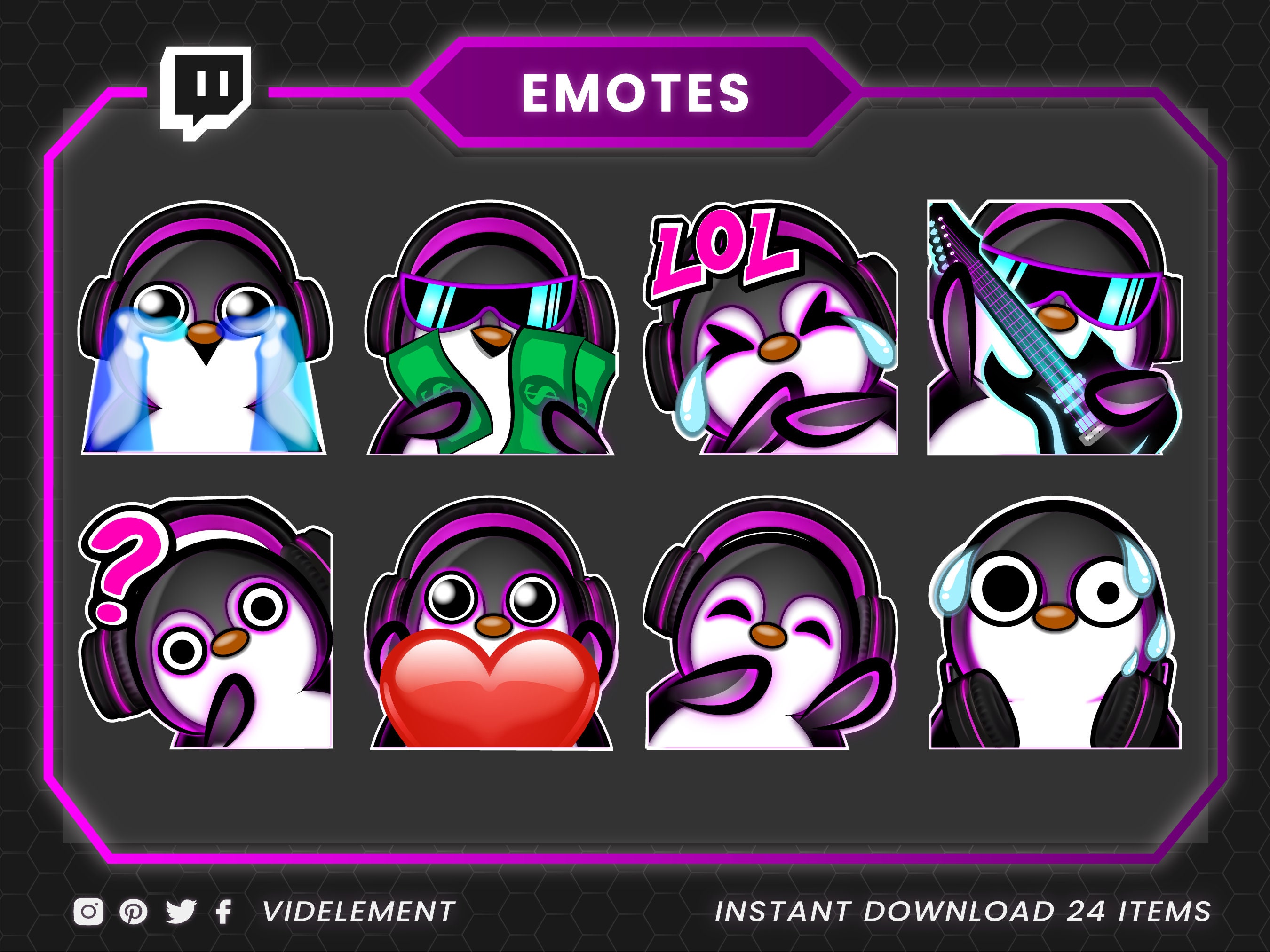 Twitch Emotes Discord Emotes Twitch Sub Emotes Cute Emotes - Etsy Hong Kong