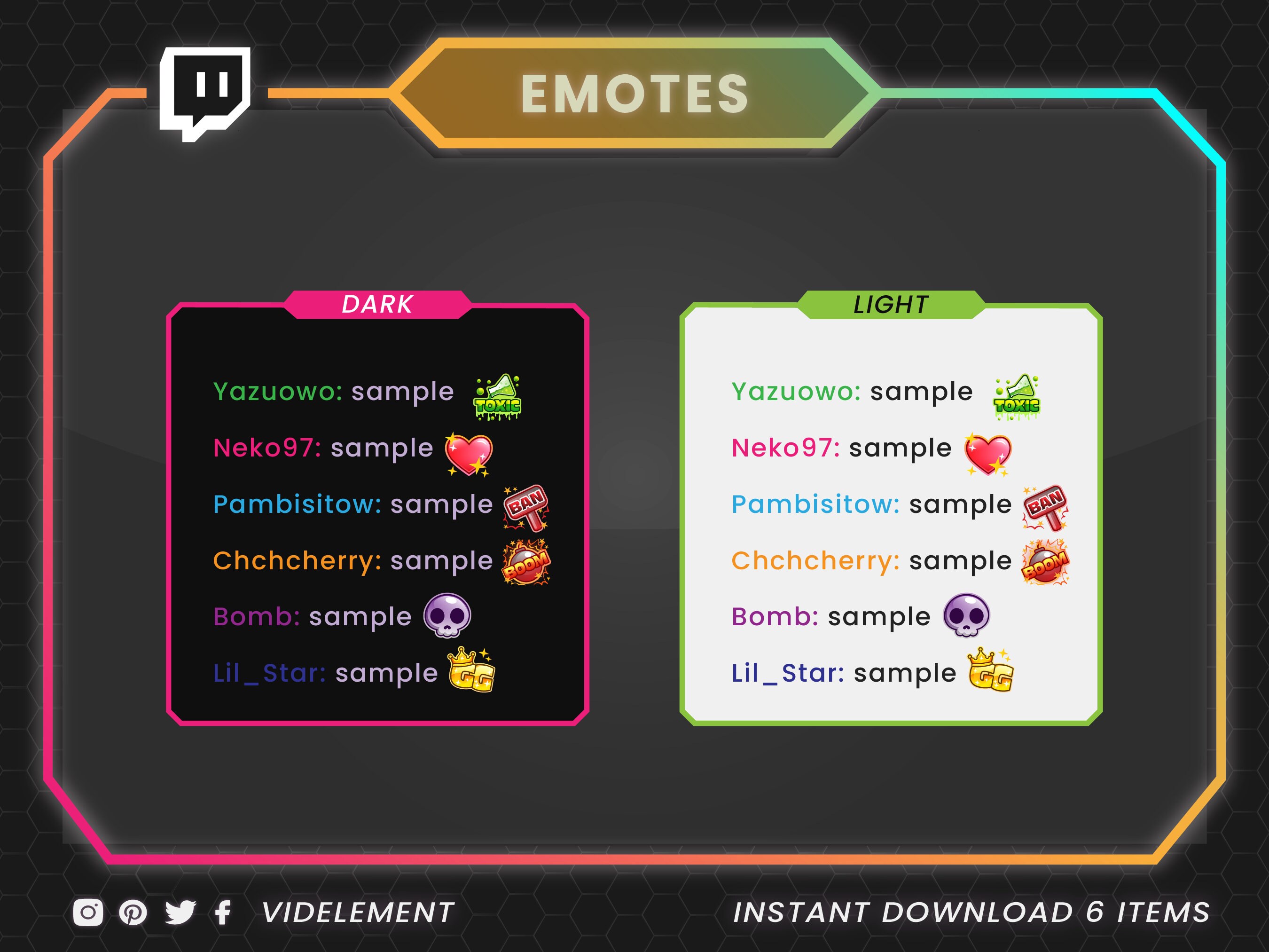 Twitch Emote Pack Twitch Text Emote Twitch GG Emote Twitch - Etsy