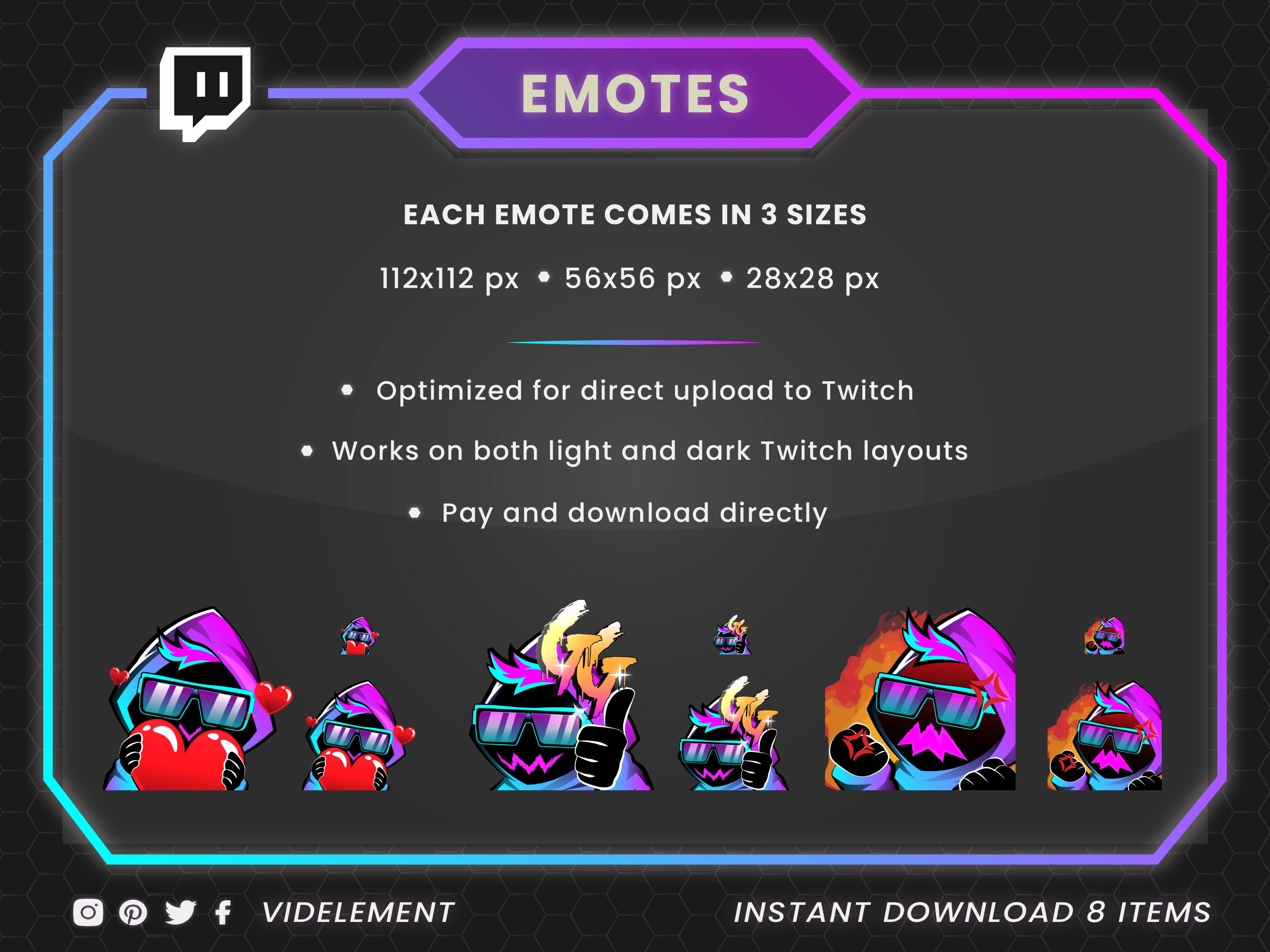 Animated Emotes Twitch Emotes Discord Emotes Twitch Sub - Etsy Australia
