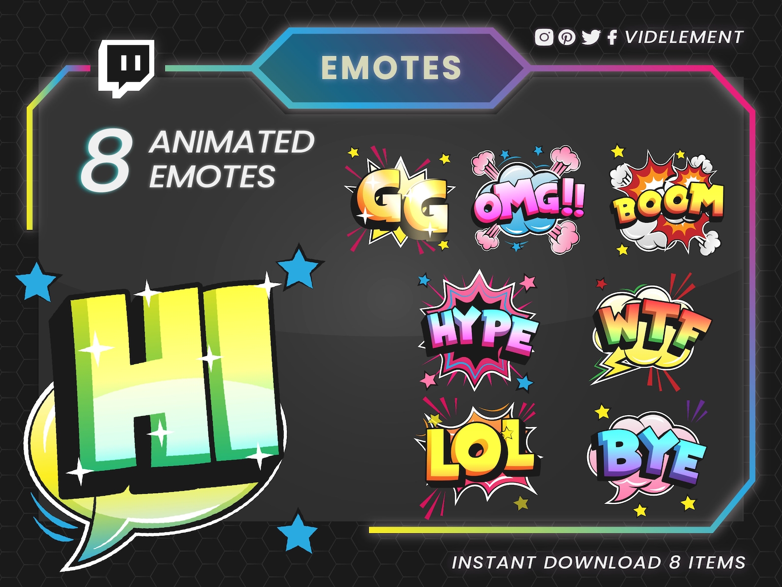 Animated Emotes, Twitch Emotes, Discord Emotes, Twitch Sub Emotes, GG ...