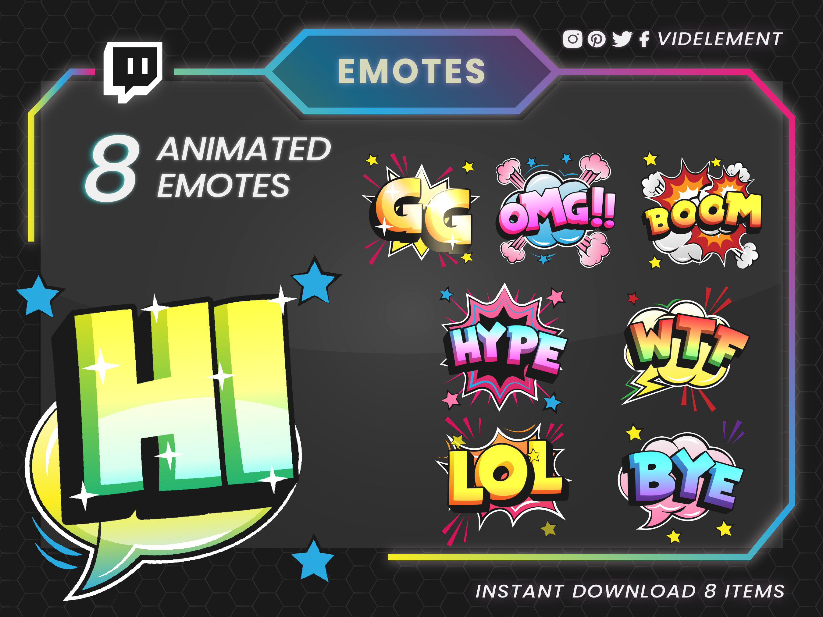Animated Emotes Twitch Emotes Discord Emotes Twitch Sub - Etsy Canada