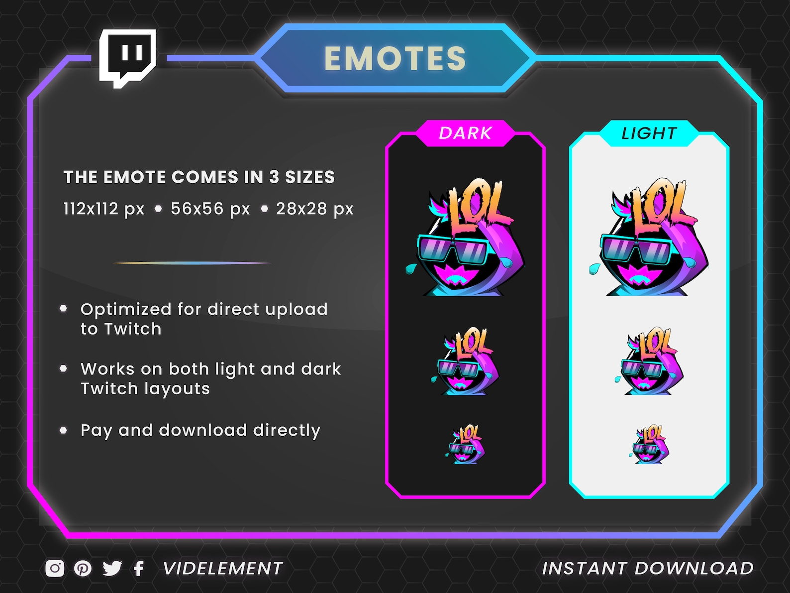 Lol Emote Animated Emote Twitch Emote Discord Emote - Etsy
