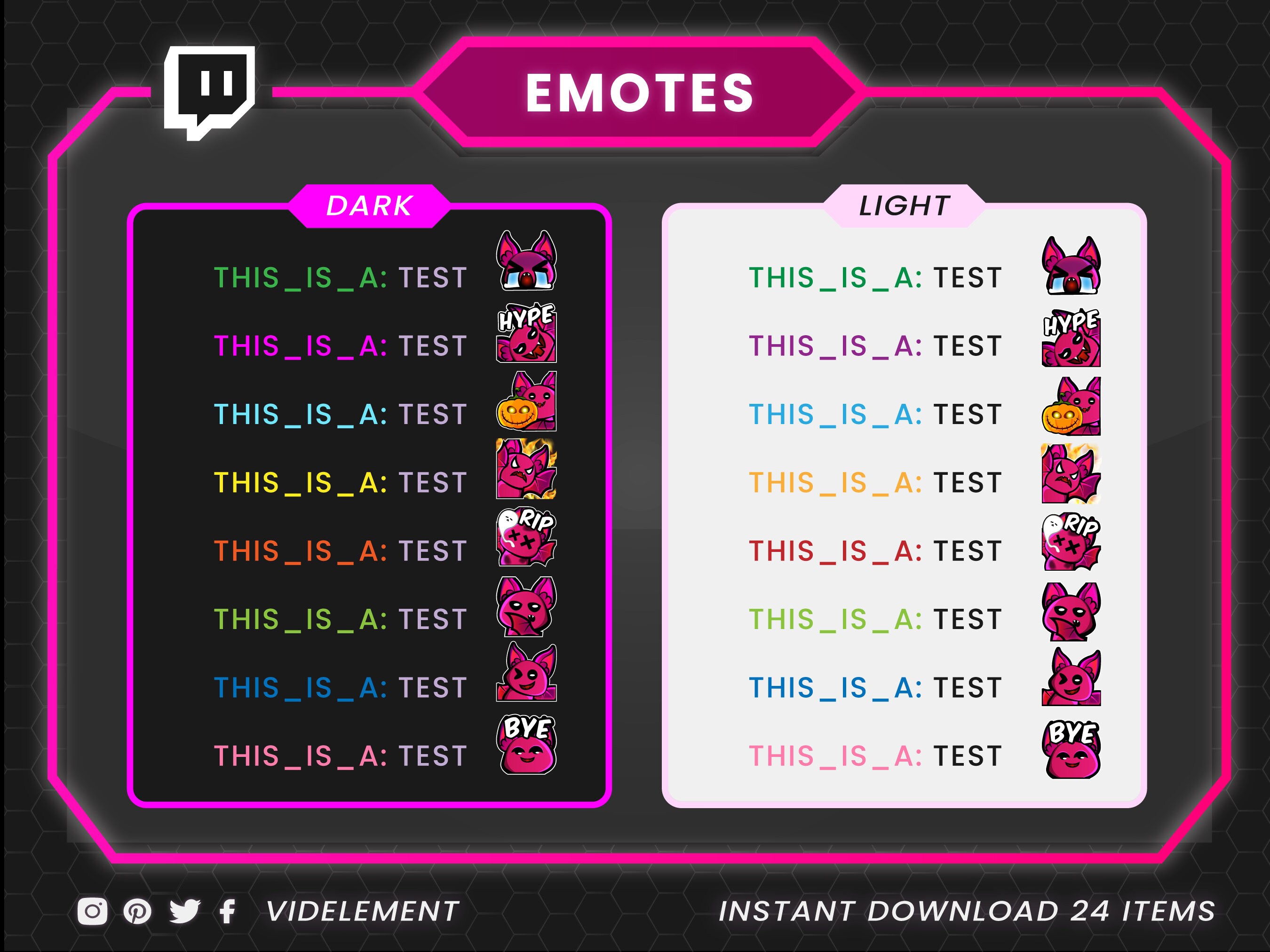 Twitch Emotes Twitch Sub Emote Discord Emote Text Emote - Etsy UK