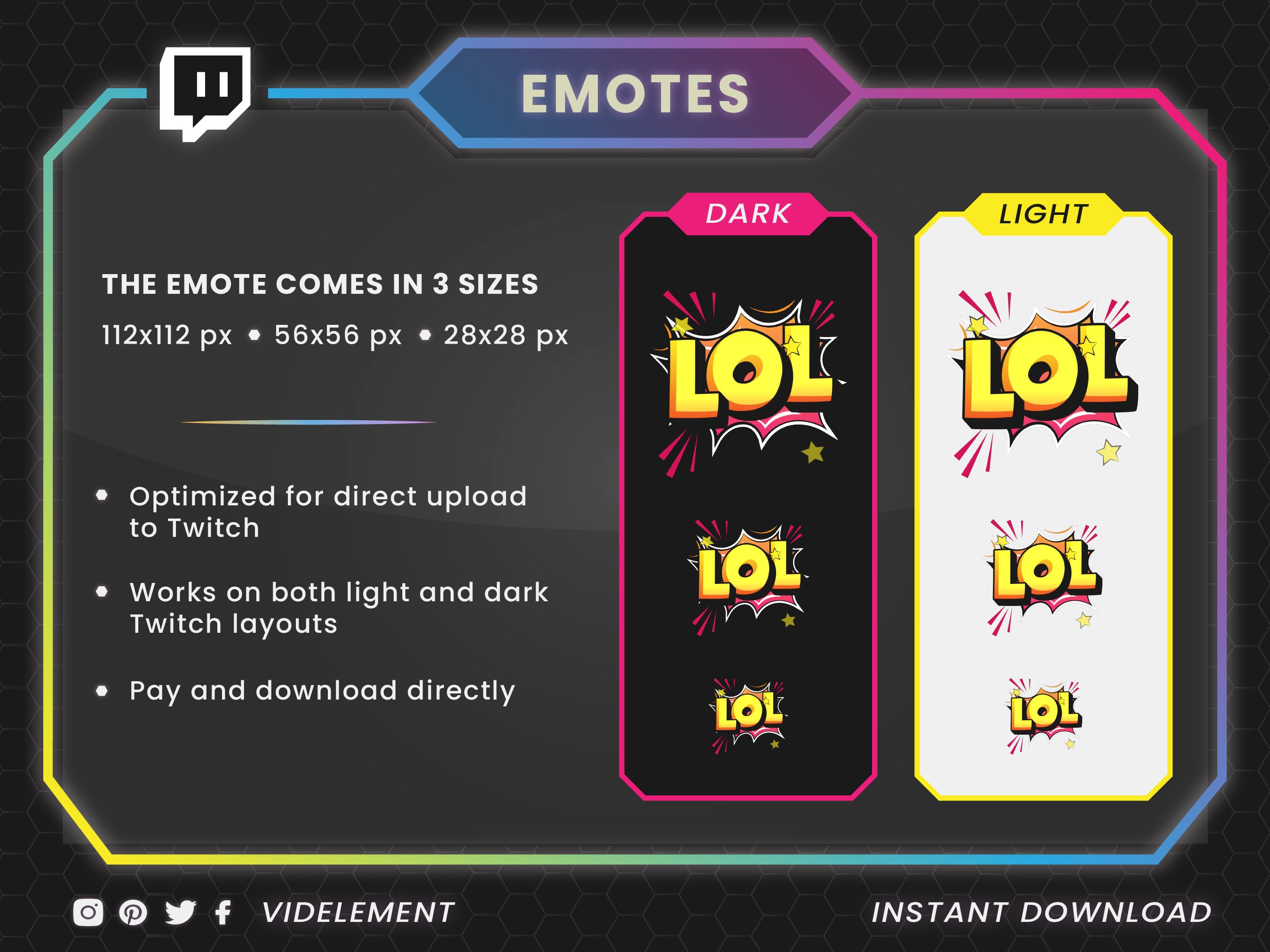 Lol Emote | Animated Emote, Twitch Emote, Discord Emote, Twitch Sub ...