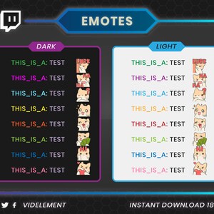 YELLOW CUTE CAT Emotes, Cats Twitch Emotes, Twitch Sub Emotes, Discord ...