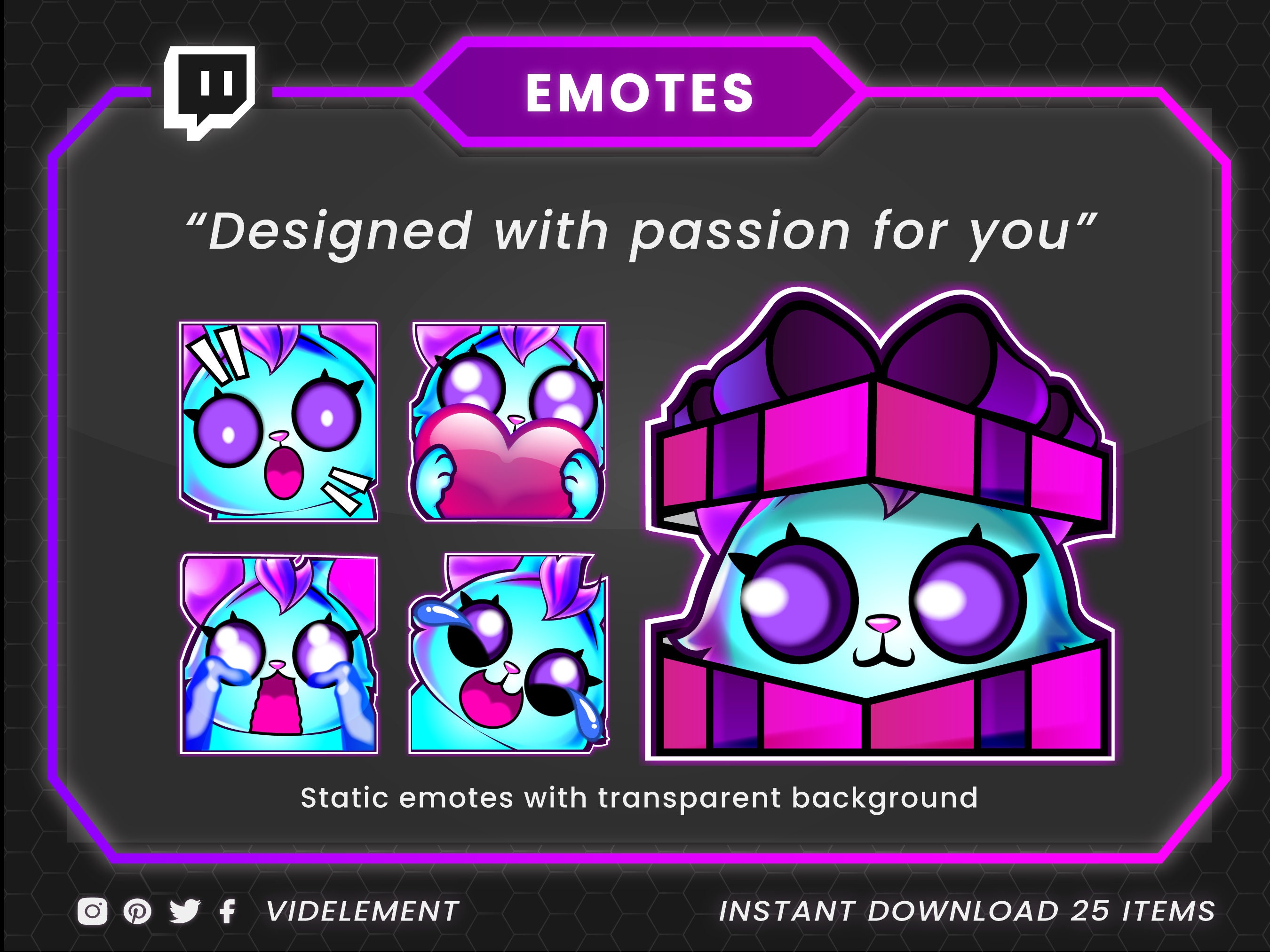 Twitch Emotes Twitch Cute Emotes Discord Emotes Twitch Sub - Etsy UK