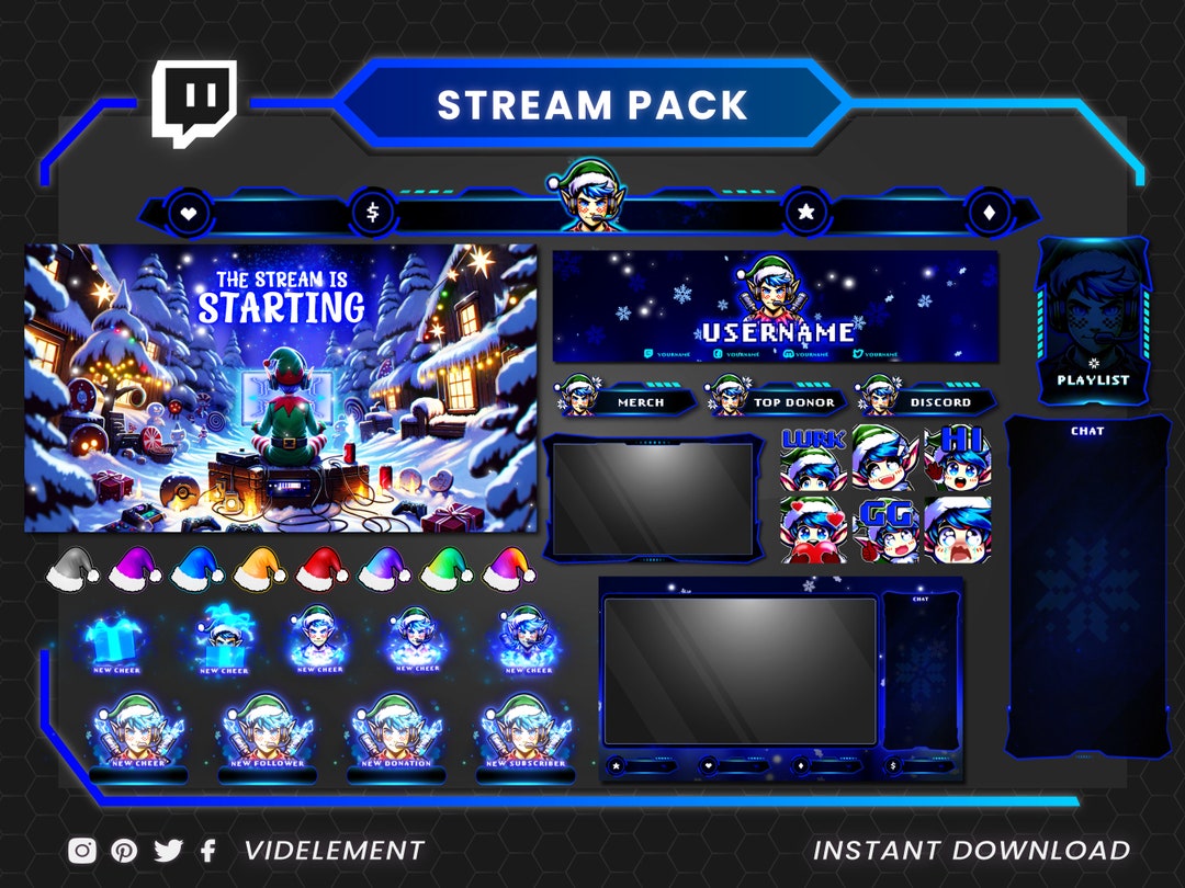 Stream Overlay, Twitch Overlays, Webcam Overlay, Twitch Alert, Twitch ...