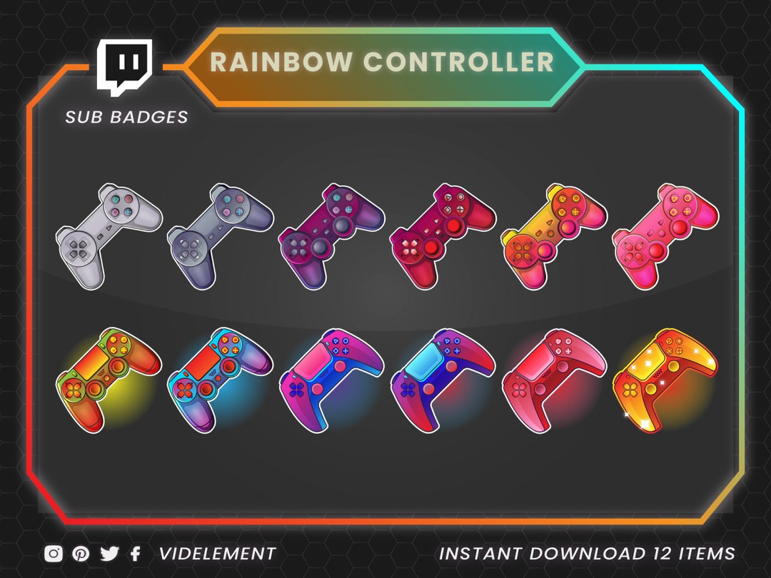 Controller Bit Badges, Joystick Bit Badges, Controller Sub Badges ...