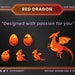 Red Dragon Sub Badges, Twitch Sub Badges, Twitch Badges, Twitch Sub ...