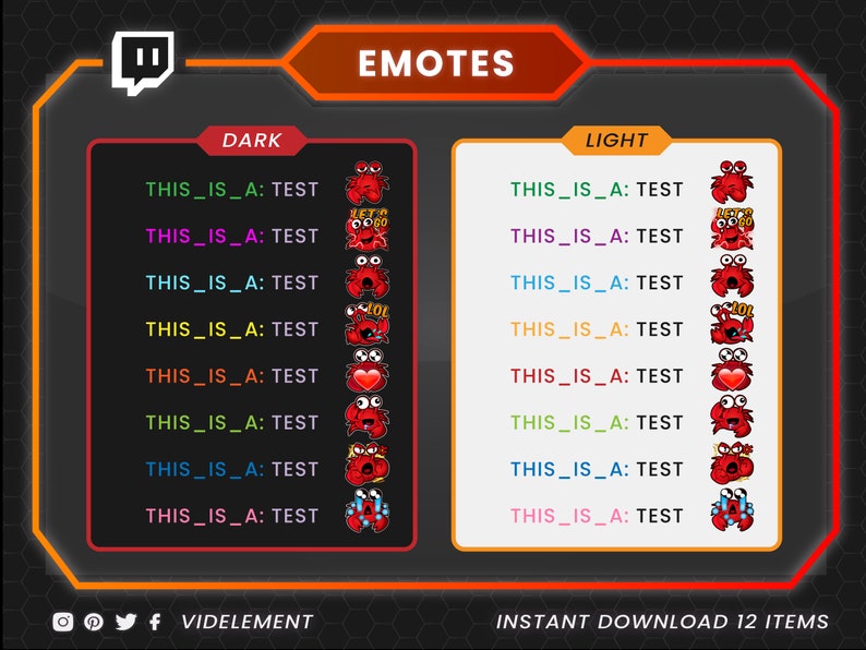 Twitch Emotes Discord Emotes Twitch Sub Emotes Cute Emotes - Etsy