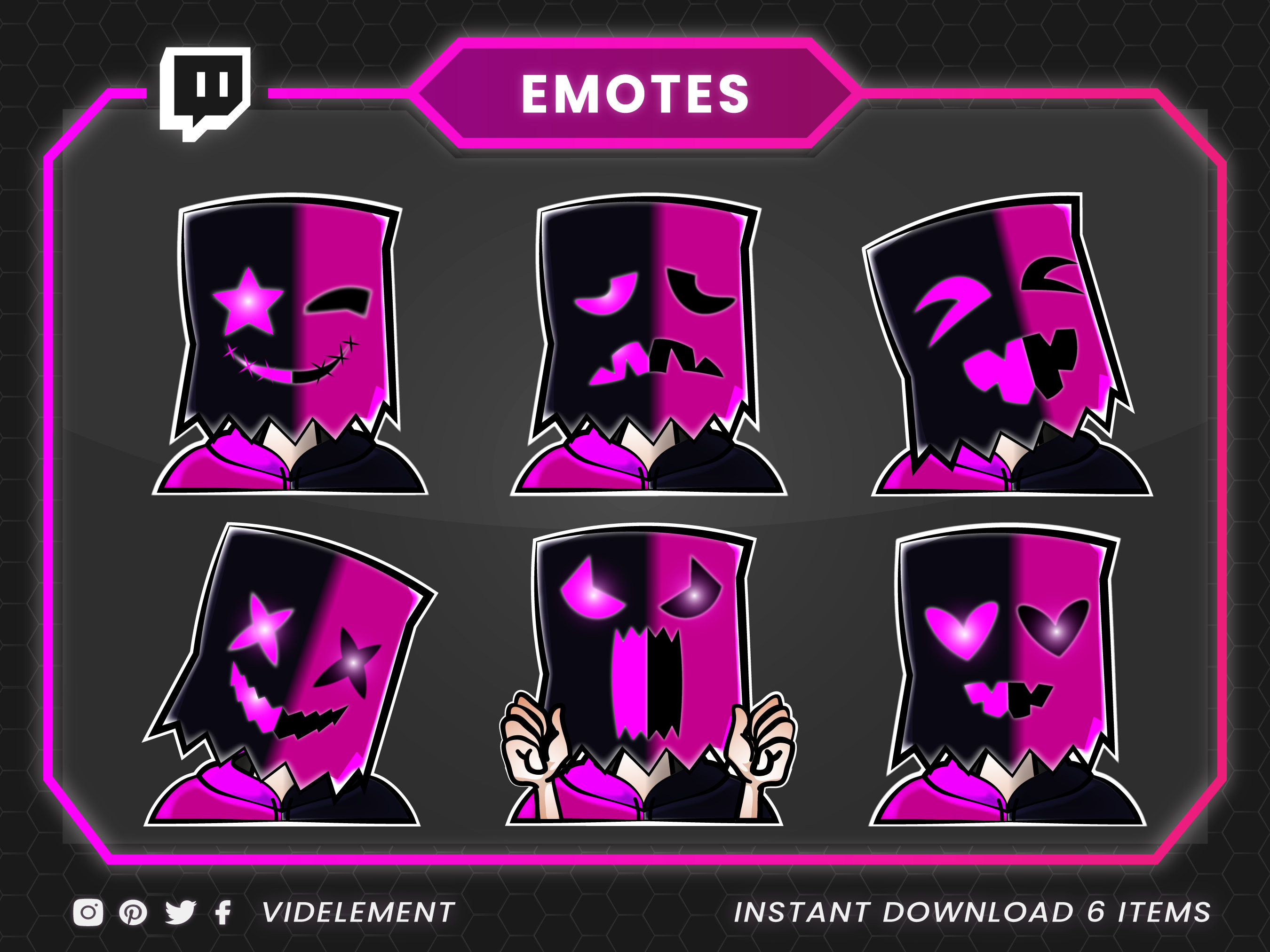 Twitch Emotes Discord Emotes Twitch Sub Emotes Cute Emotes - Etsy Canada