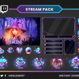 Custom Stream Overlay Package: Animated Twitch Overlays, Alerts, Emotes ...