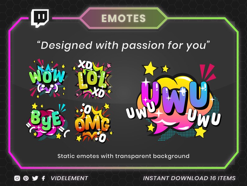 16 Animated Text Emotes, Twitch Emotes, Emotes Twitch, Discord Emotes ...