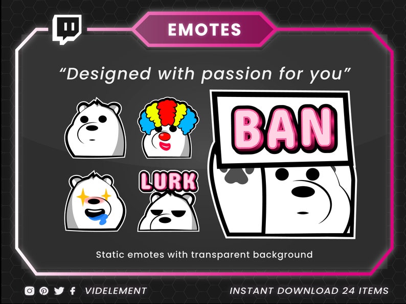 Twitch Emotes Twitch Sub Emotes Discord Emotes Text Emotes - Etsy