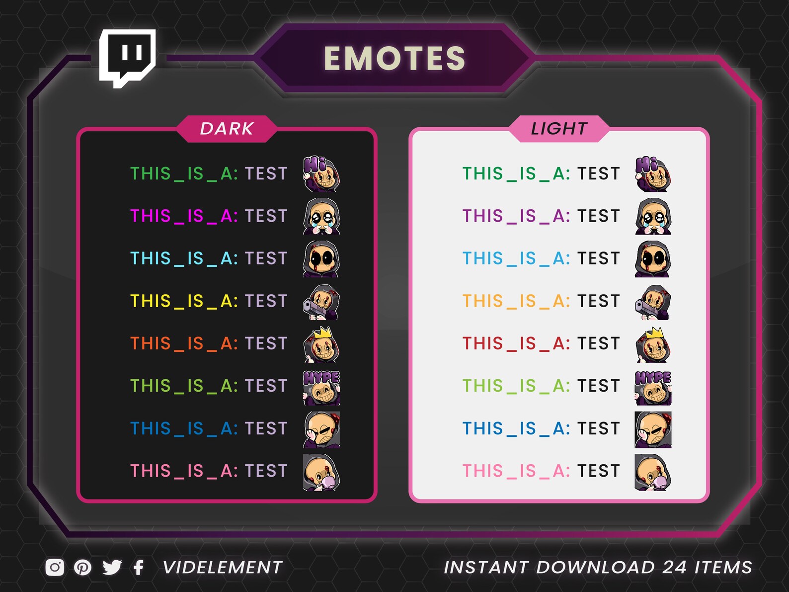 Twitch Emotes Twitch Sub Emotes Discord Emotes Text Emotes - Etsy