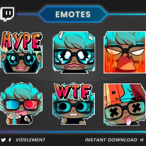 Twitch Emotes, Twitch Sub Emote, Discord Emote, Text Emote, Popcorn ...