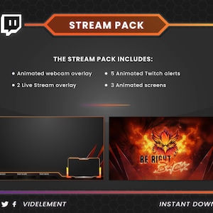 Stream Package, Twitch Overlay, Twitch Panels, Stream Overlay, Twitch ...