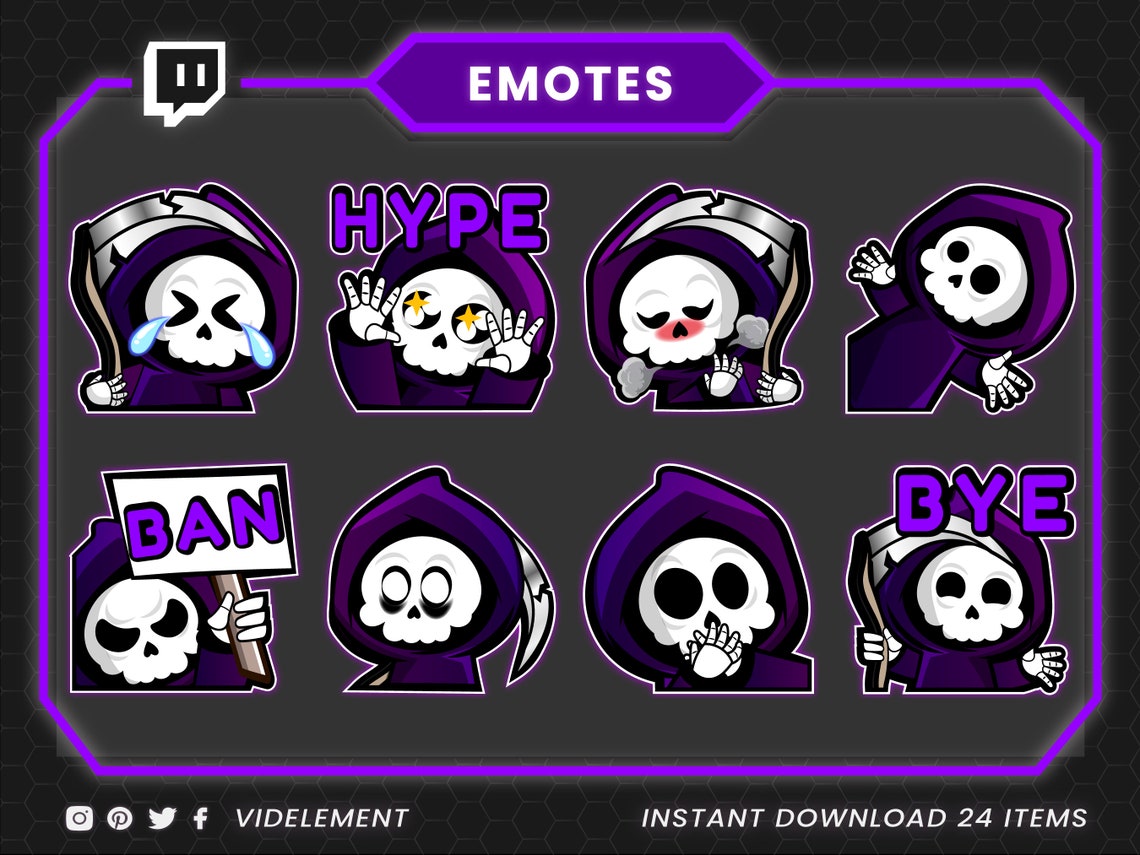 Twitch Emotes Twitch Sub Emotes Discord Emote Text Emotes - Etsy